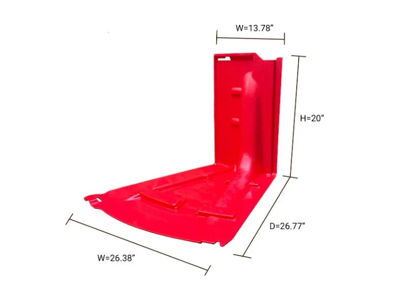 90 Degree Outward Turn Set | 20" Tall | For Mayim Modular Flood Barrier ...