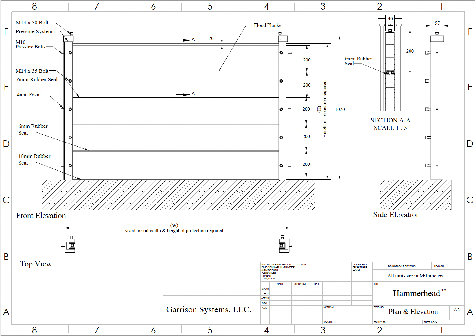 Aluminum Flood Panel System | Garrison Flood Control — Garrison Flood ...