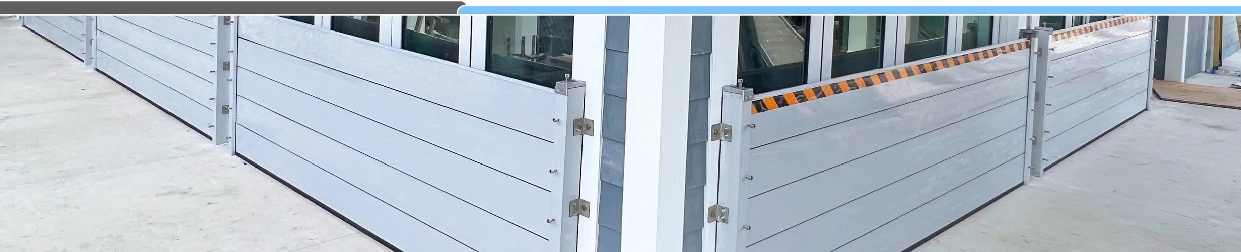 Aluminum Flood Panel System | Garrison Flood Control — Garrison Flood ...