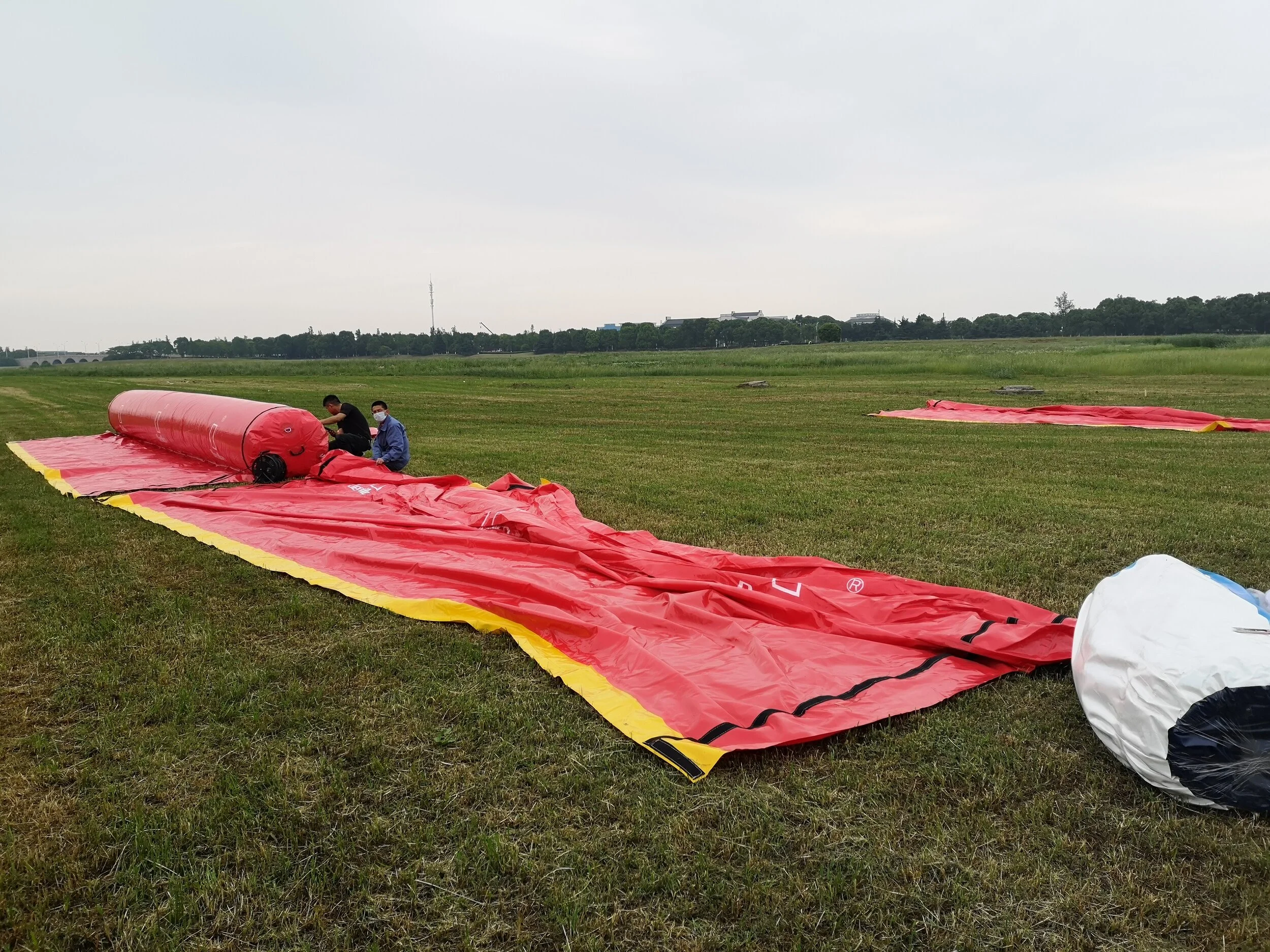 Inflatable Flood Control Barriers | Garrison Flood Control — Garrison ...