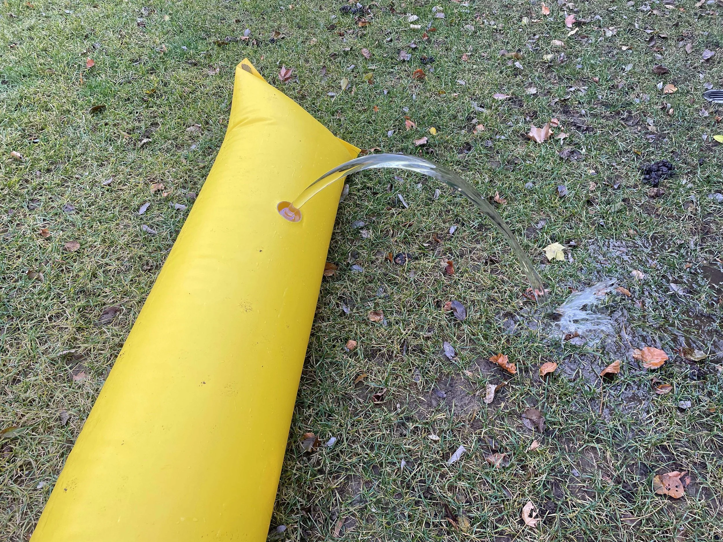 Water Filled Flood Barrier Tubes | Garrison Flood Control — Garrison ...