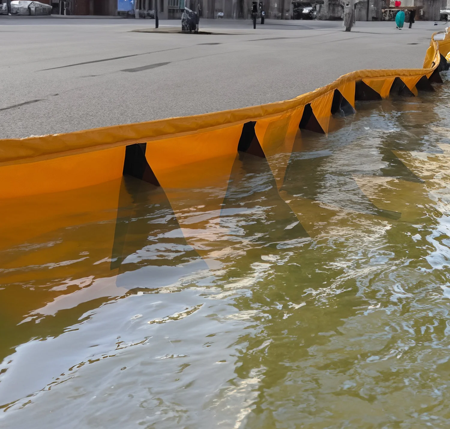 Stingray Self Deploying Water Dam | Garrison Flood Control — Garrison ...
