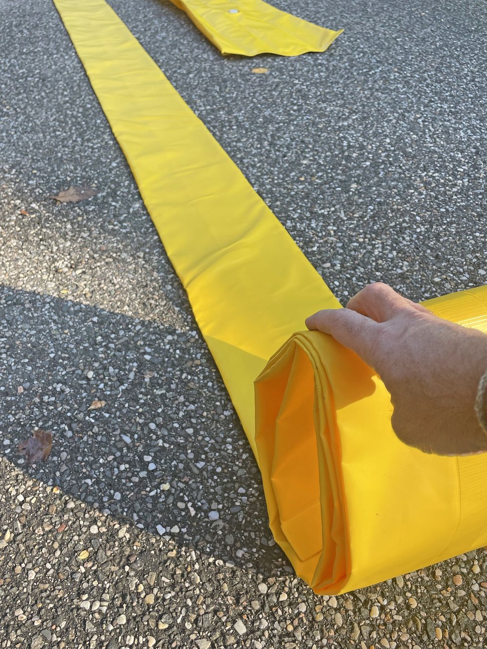 Water Filled Flood Barrier Tubes | Garrison Flood Control — Garrison ...