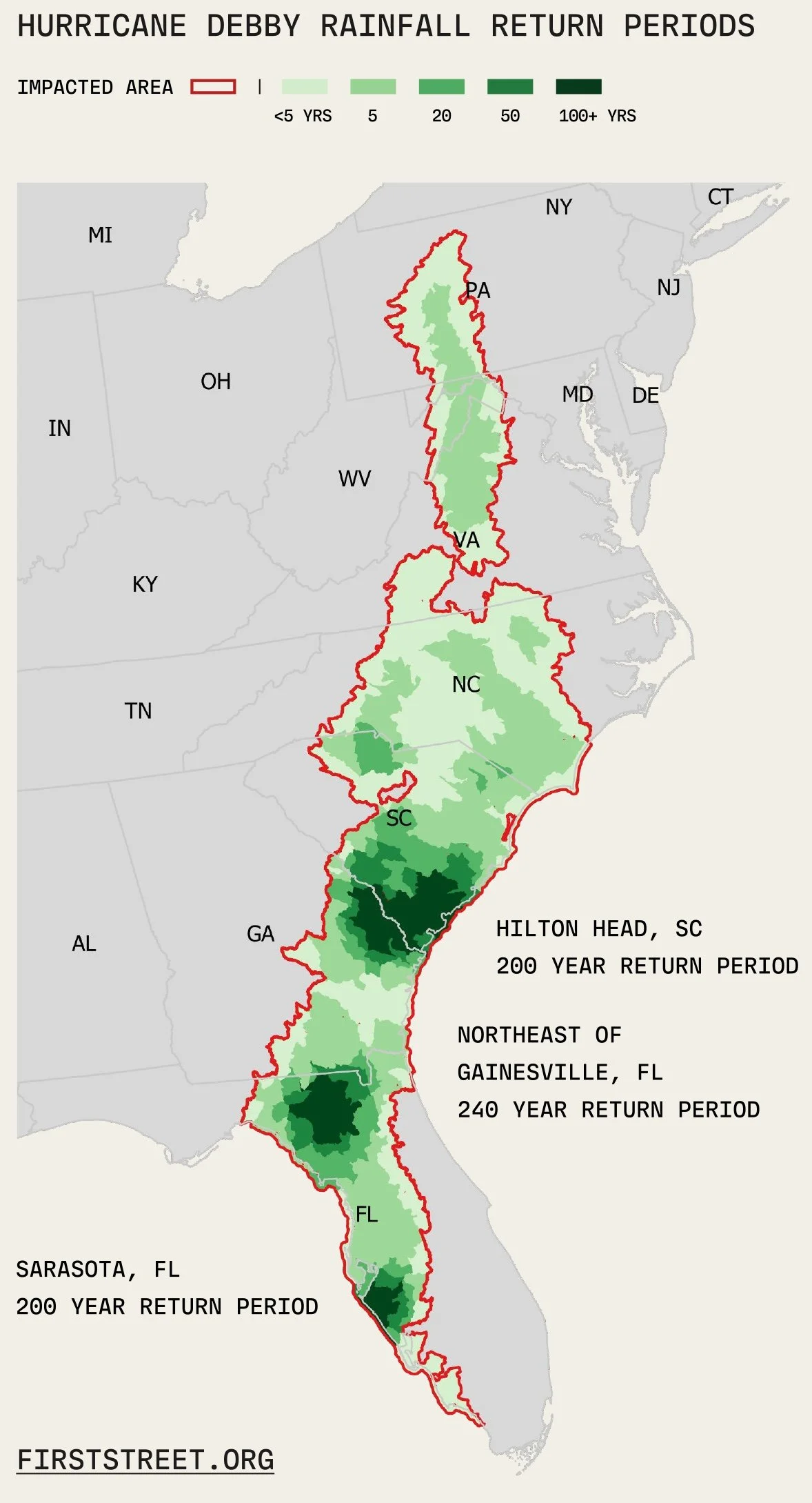 Hurricane Debby's Impact: Increased Damage Reported Outside of FEMA ...