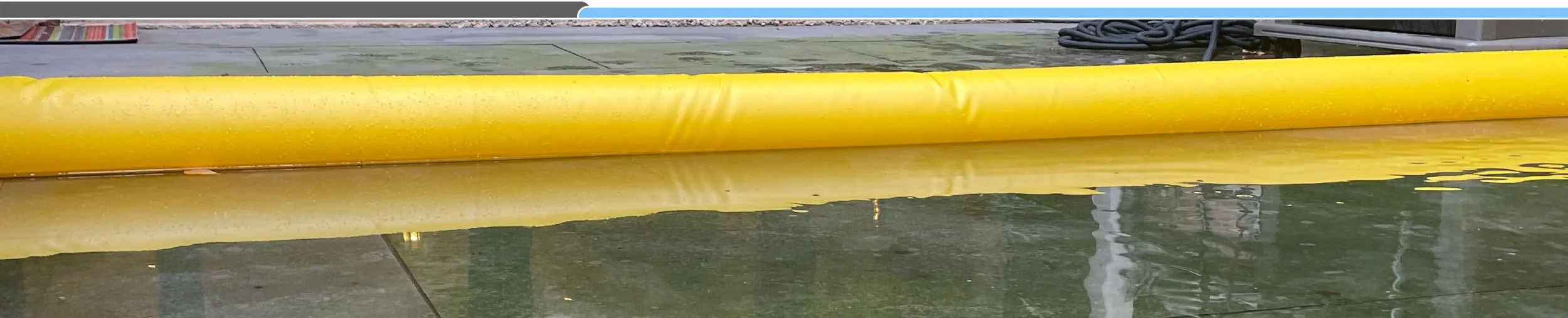 Water Filled Flood Barrier Tubes | Garrison Flood Control — Garrison ...