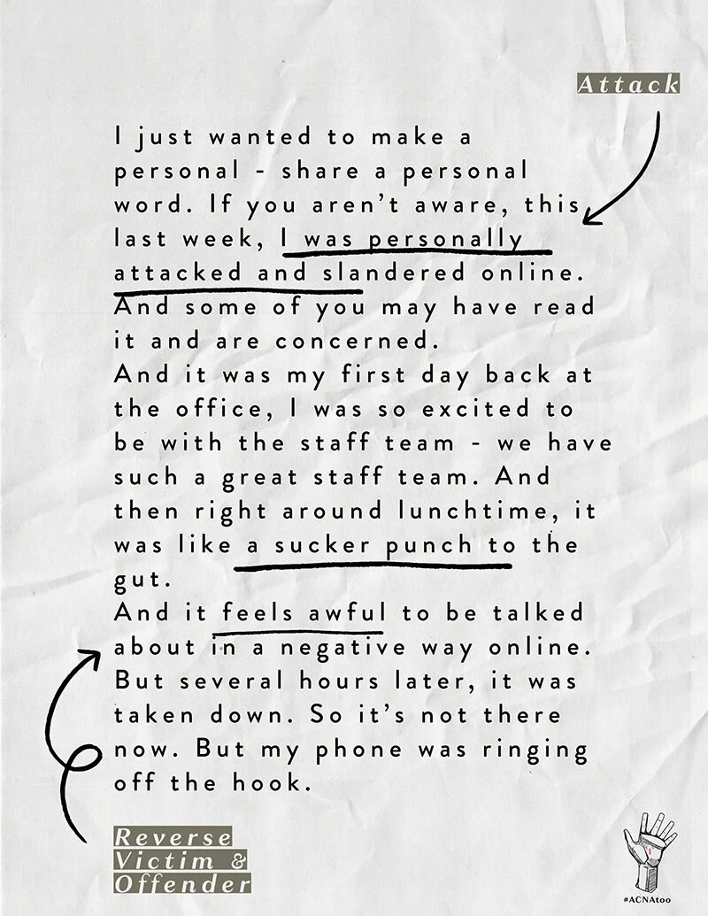 D.A.R.V.O. in Action — ACNAtoo