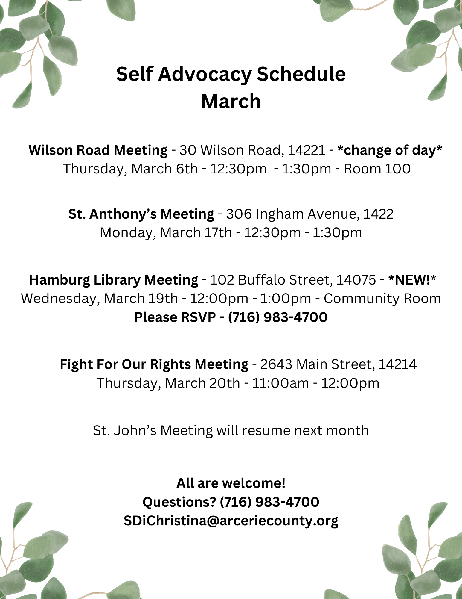 Self Advocacy — The Arc Erie County New York
