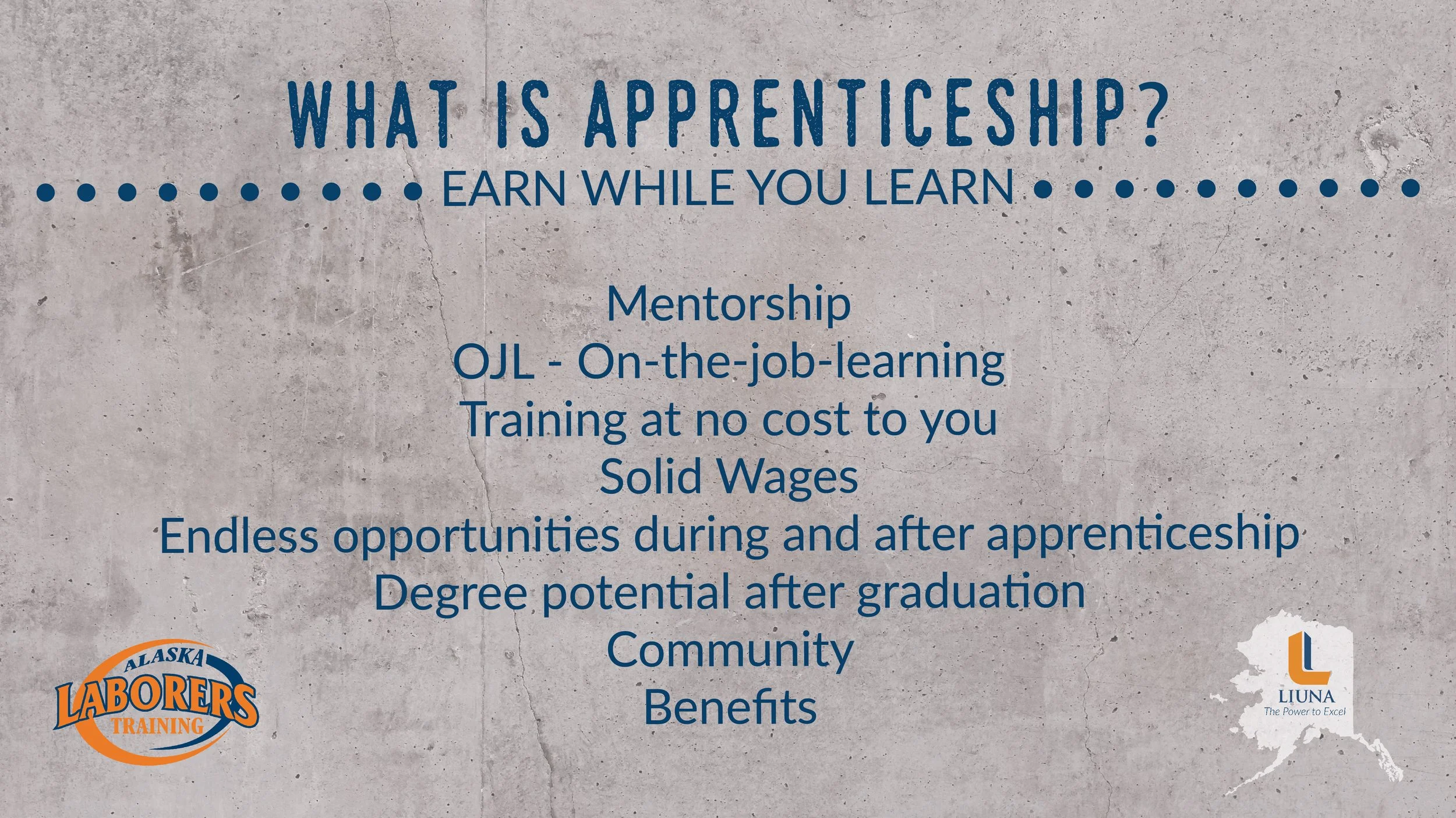 Apprenticeship Presentation — Alaska Laborers Training School