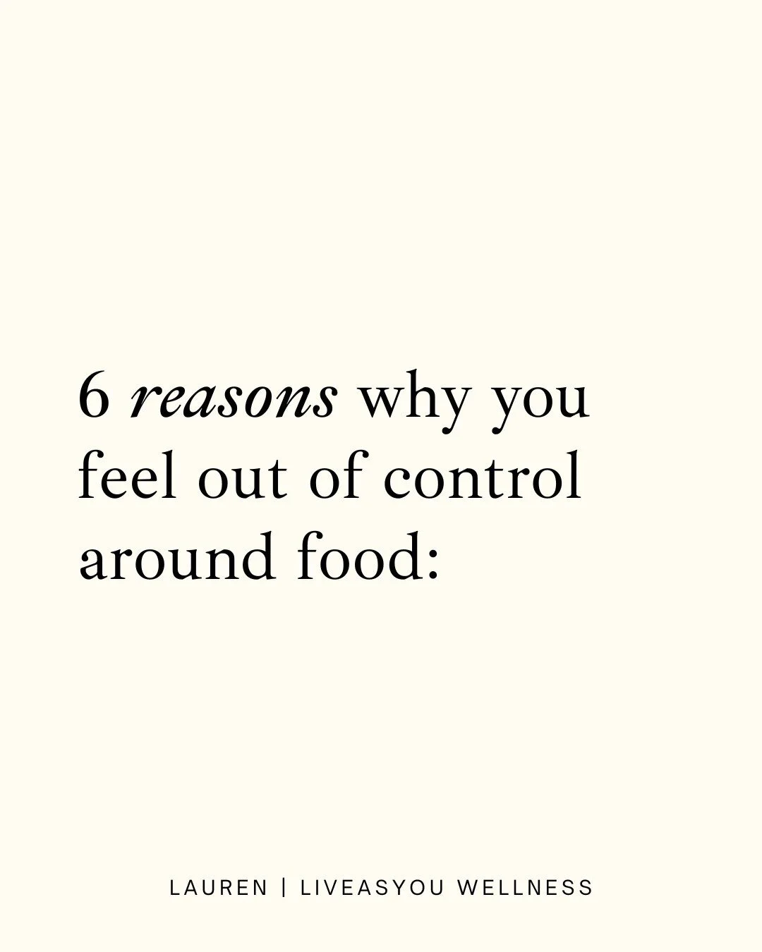 What to Expect When You Stop Restricting Food; How to Feel in Control ...