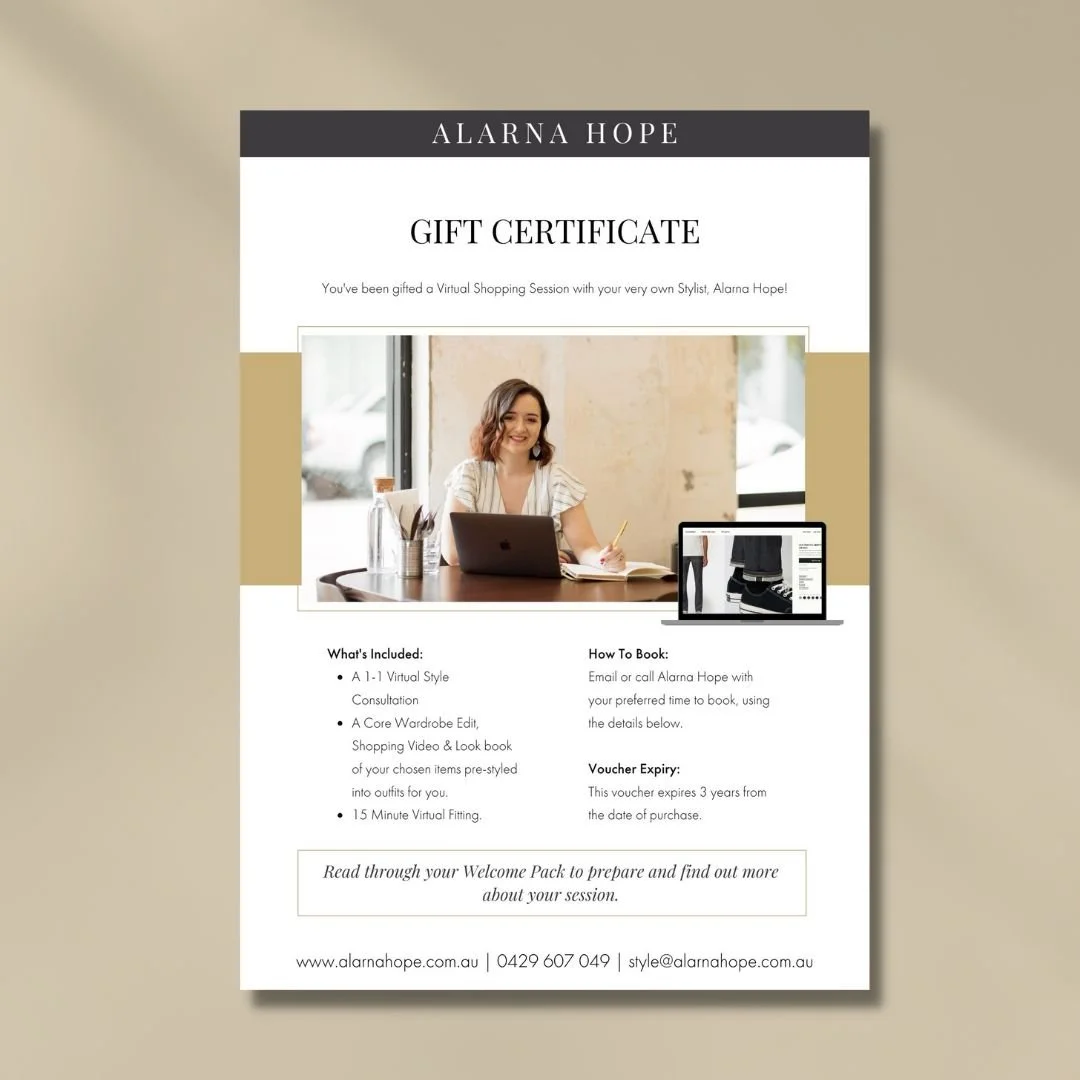 Men's Style Makeover Overhaul Voucher — Alarna Hope