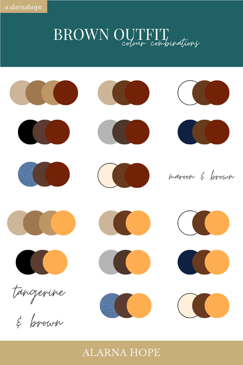 What Colours Go With Brown Clothes + Colour Combinations — Alarna Hope