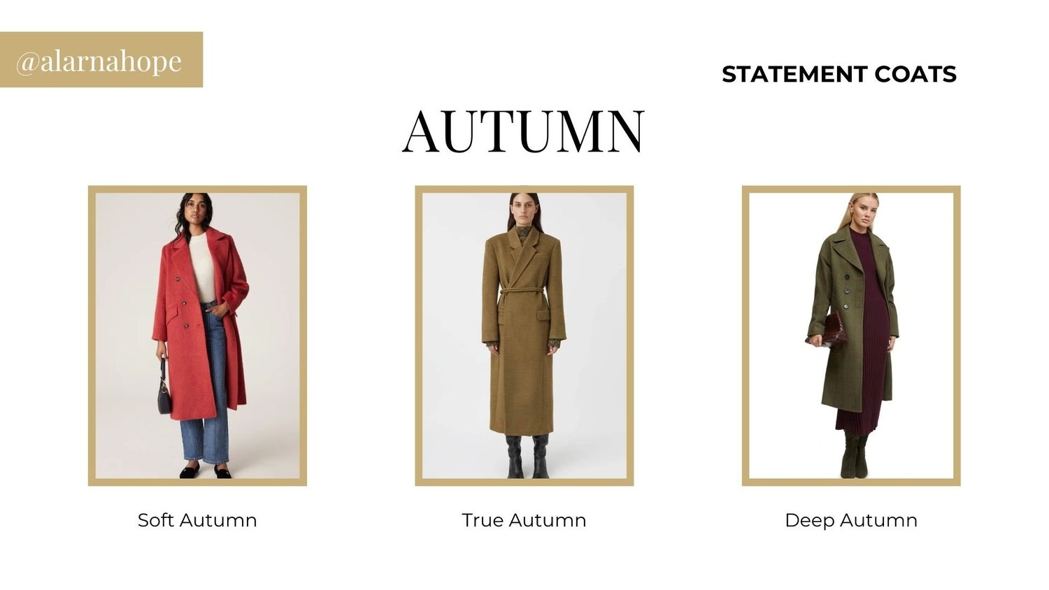 Best Winter Coat Colours For Your Colour Season | Colour Analysis in ...