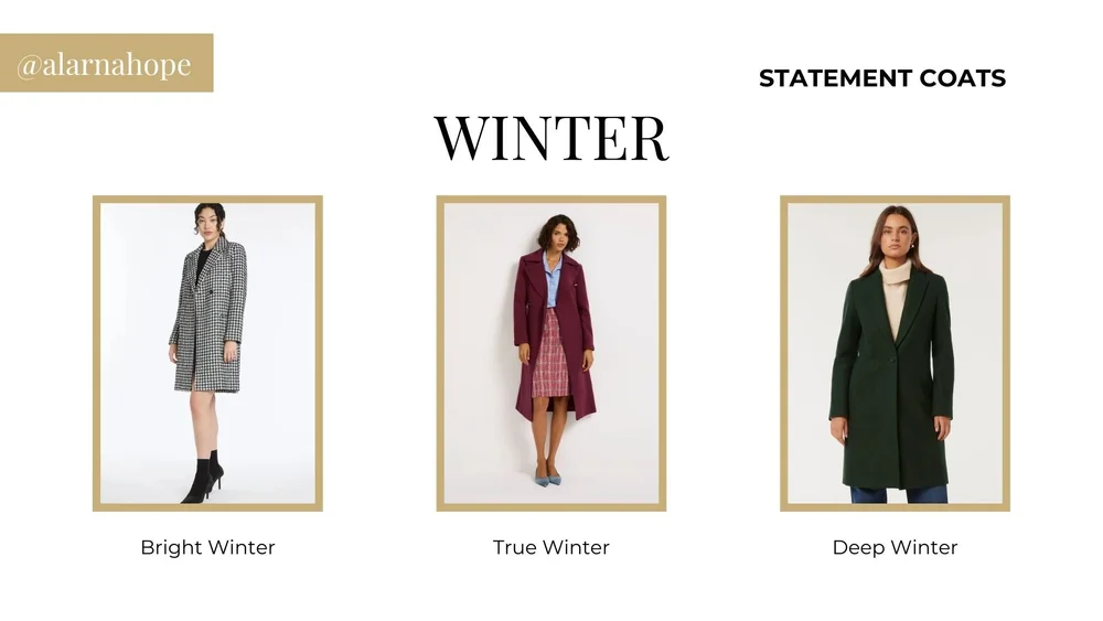 Best Winter Coat Colours For Your Colour Season | Colour Analysis in ...
