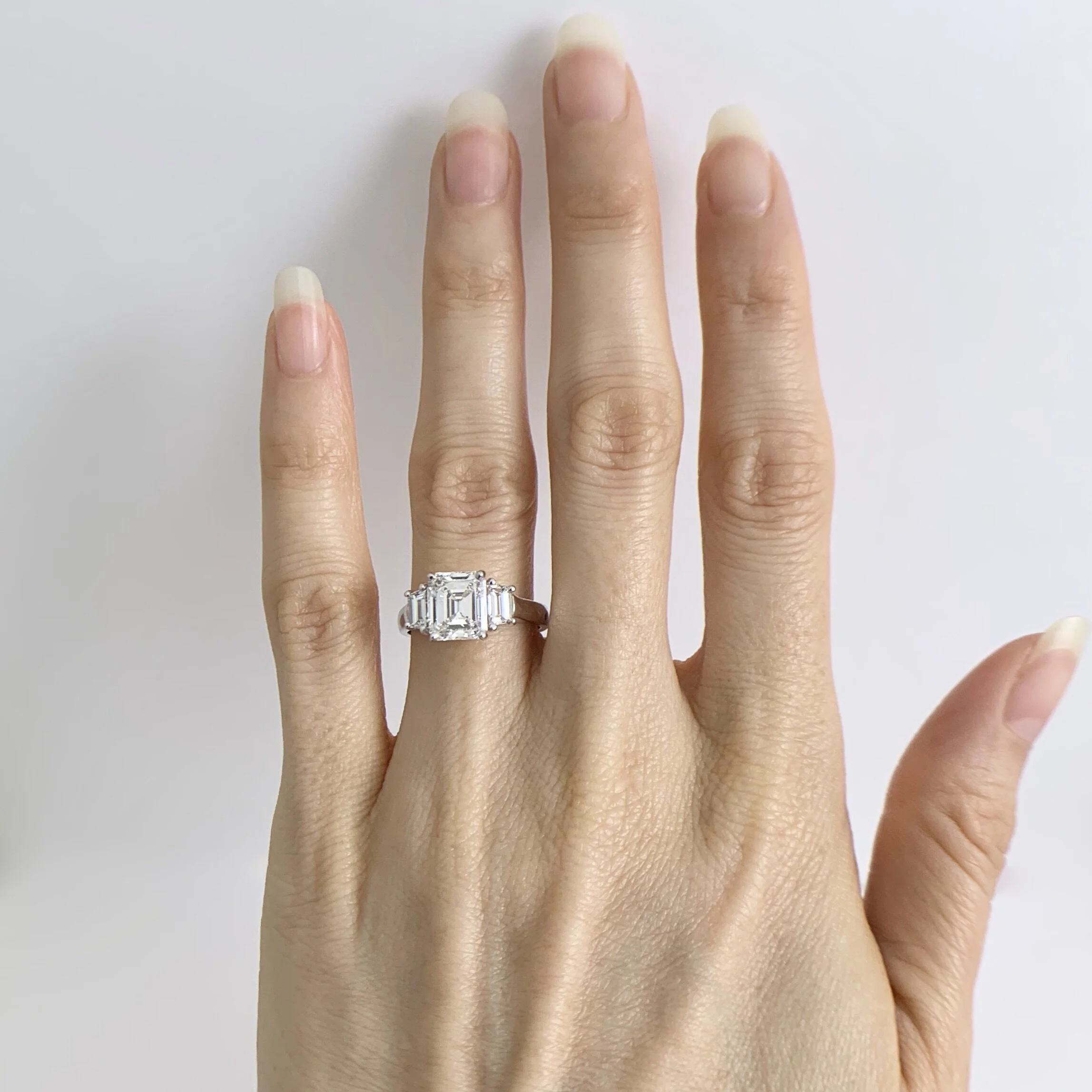 Round 3-Stone Diamond Ring — Salvatore & Co.
