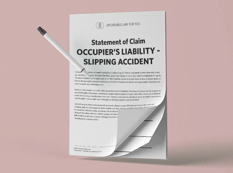 Statement of Claim - Occupier's Liability - Slipping Accident ...