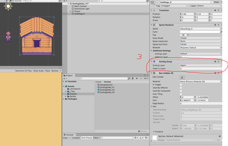 How to sort sprites in unity using Y position — Sunny Valley Studio