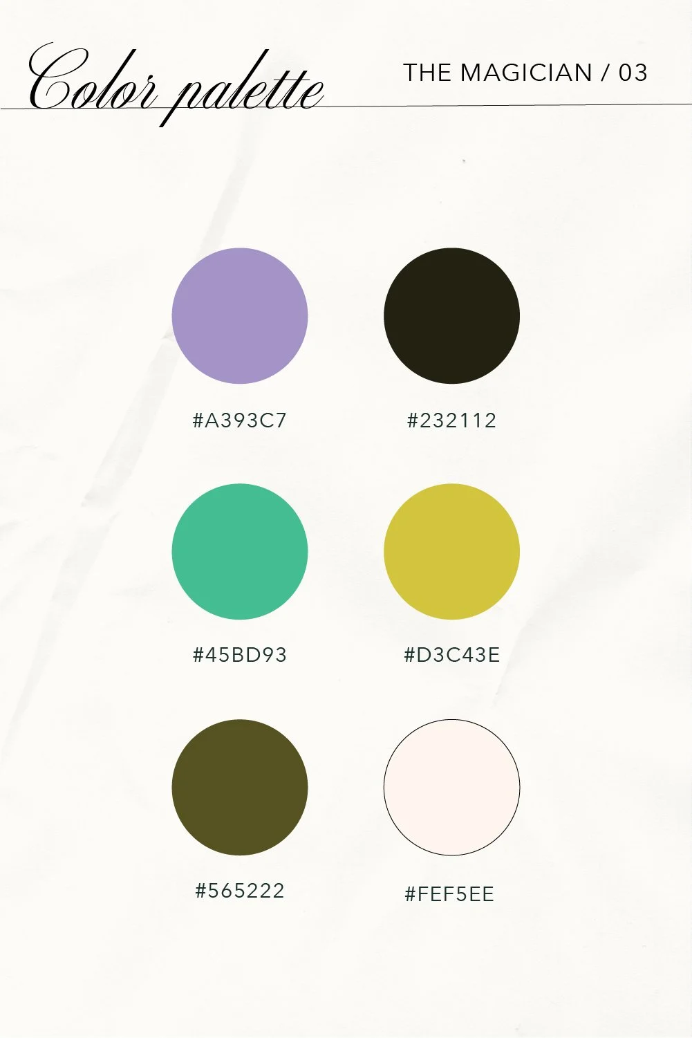 Top Color Palettes for the Magician — Hey Sara Schultz
