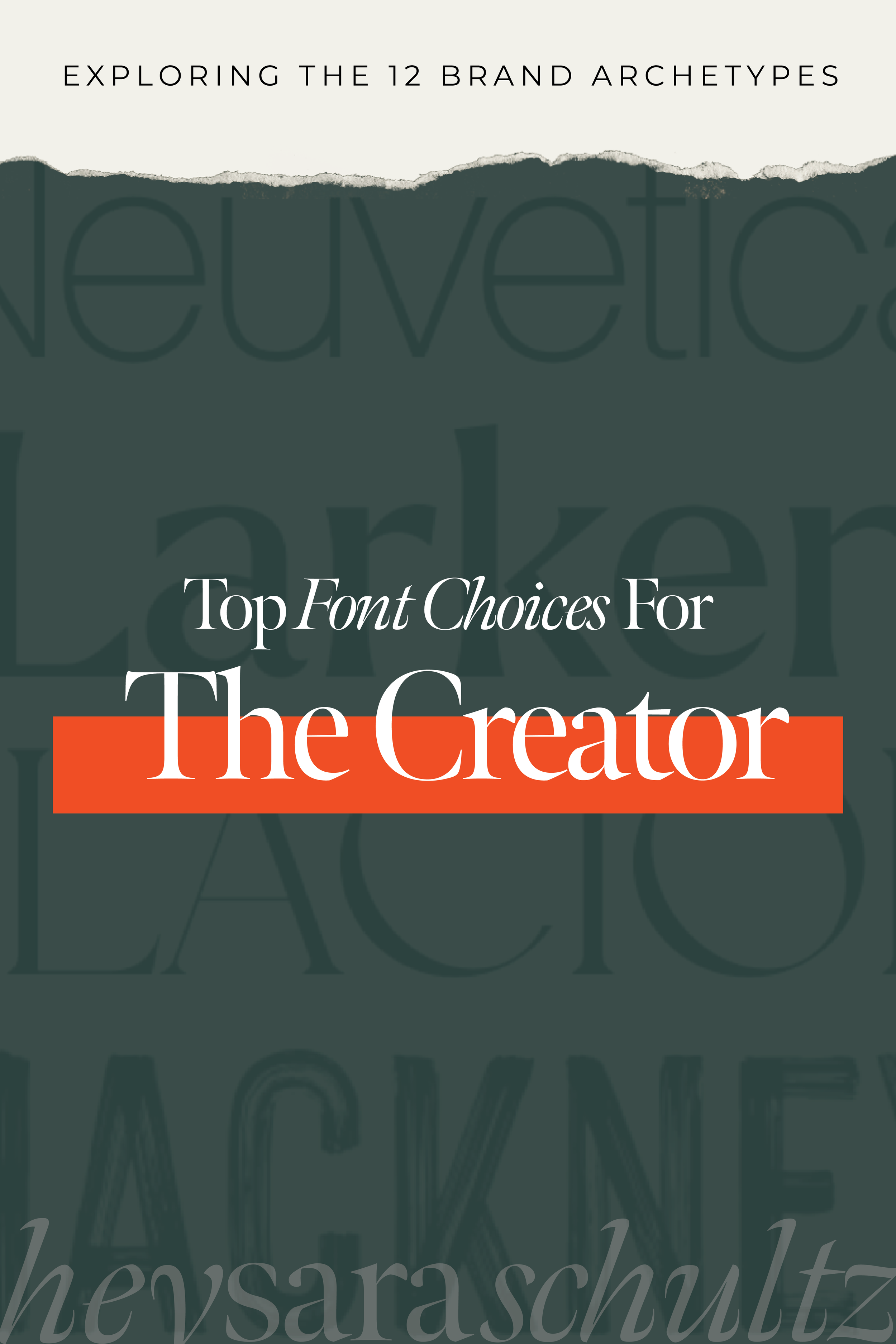 Hero: Fonts — Hey Sara Schultz