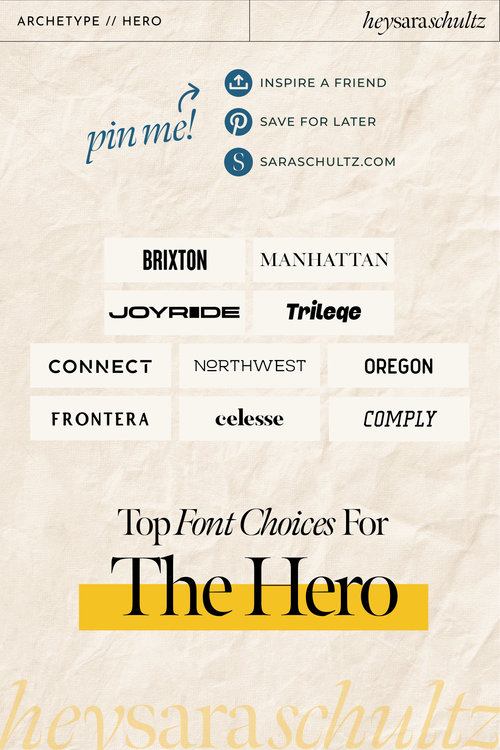 Hero: Fonts — Hey Sara Schultz