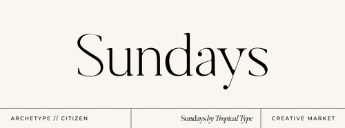 Citizen: Fonts — Hey Sara Schultz