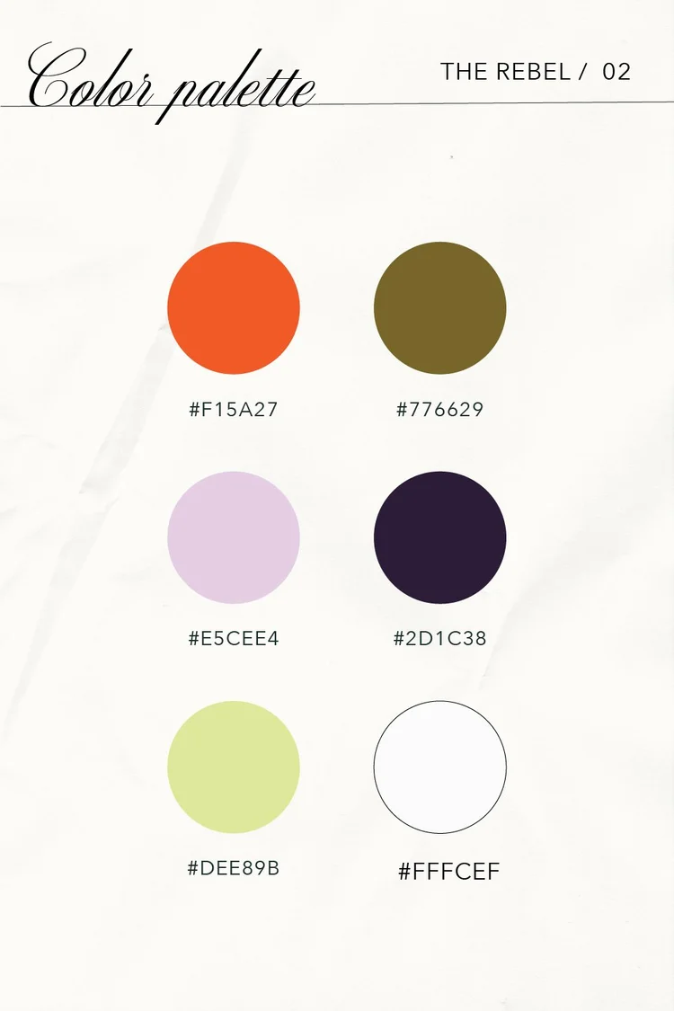 Color Palettes for the Rebel Brand Archetype — Hey Sara Schultz