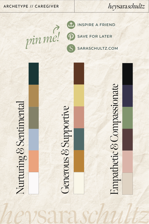 Top Color Palettes for the Caregiver Brand Archetype — Hey Sara Schultz
