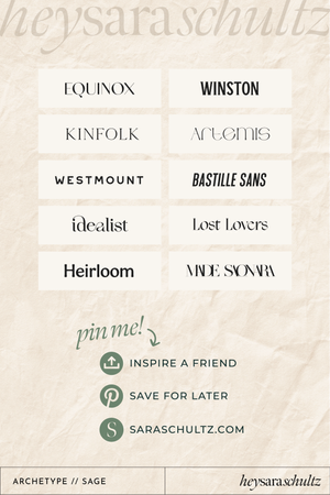 Sage: Fonts — Hey Sara Schultz