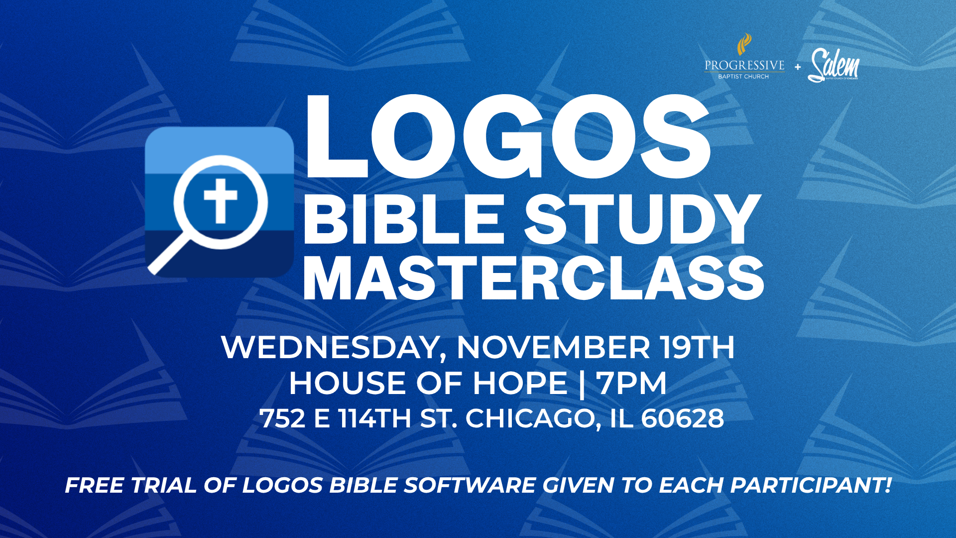 Logos Bible Study Master Class — Progressive Baptist Church