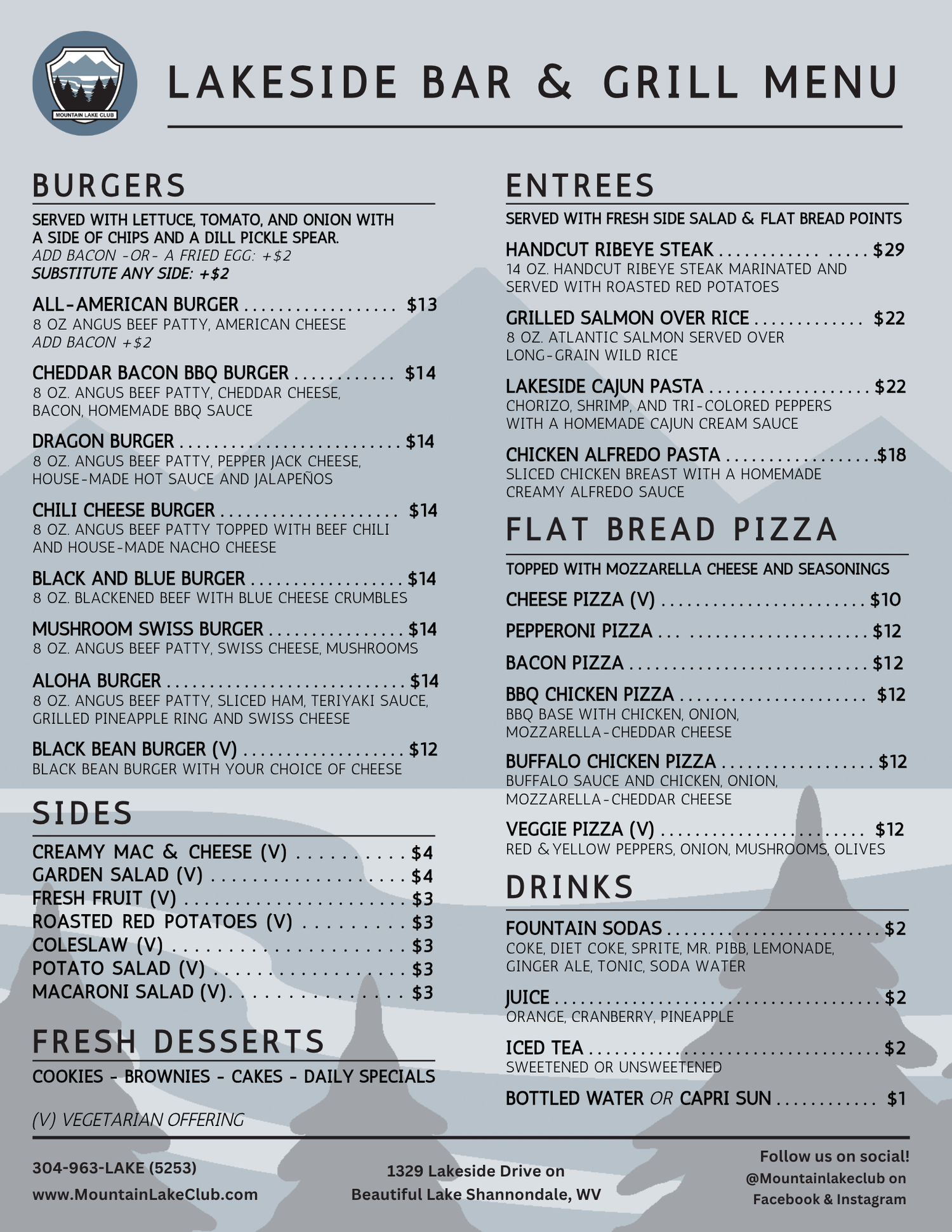 Lakeside Bar & Grill — Mountain Lake Club