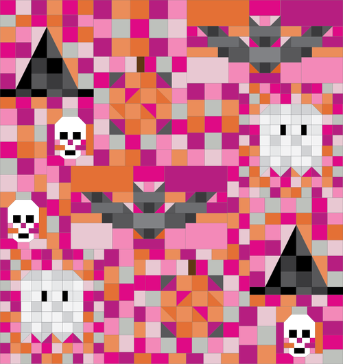 A Scrappy Halloween Quilt Sampler — Blue Sky Modern Craft