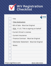 West Virginia Registration Checklist — JG Title Company