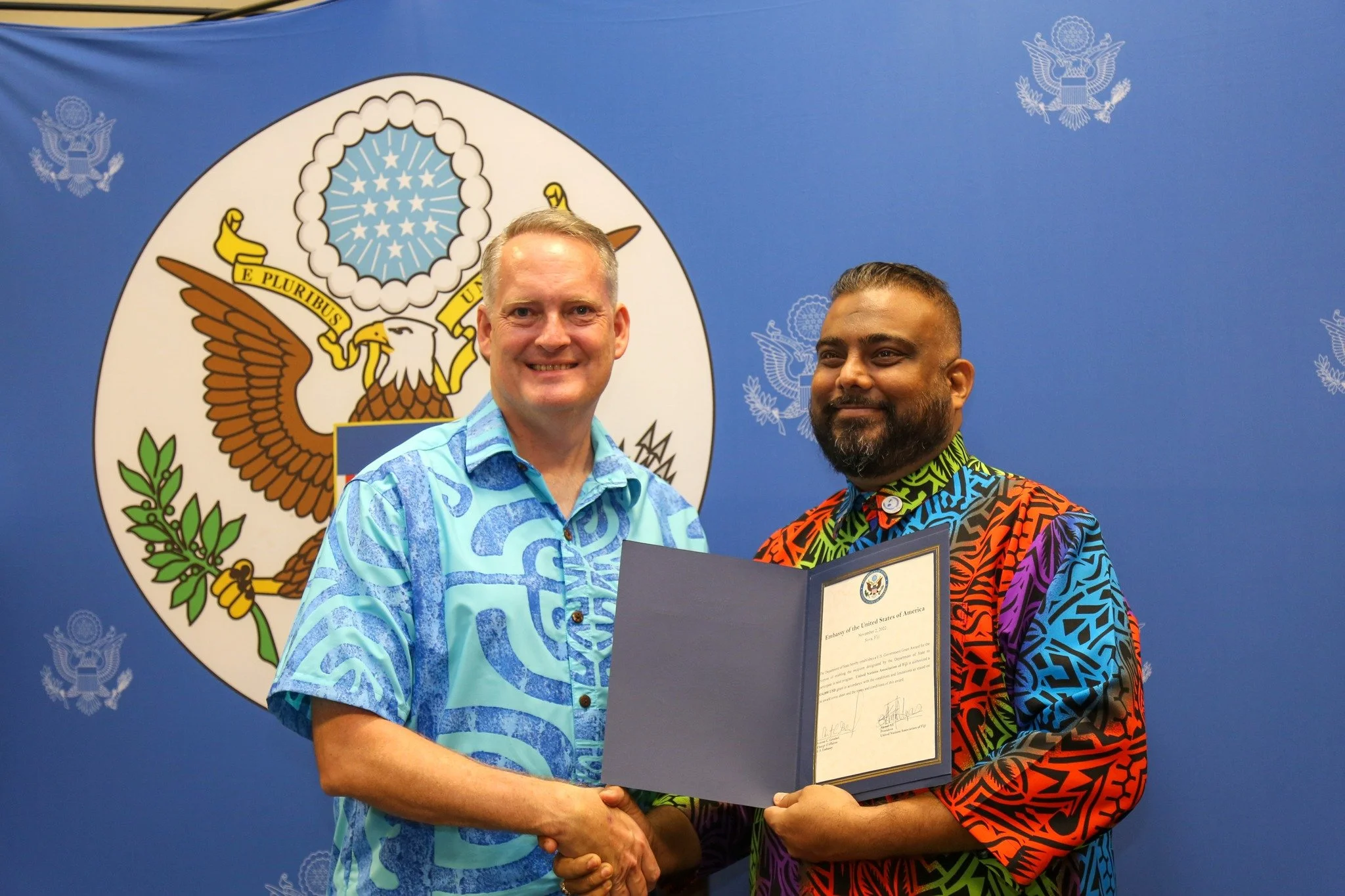 UNA Fiji Awarded Grant from U.S. Embassy Suva U.S. Department of State ...