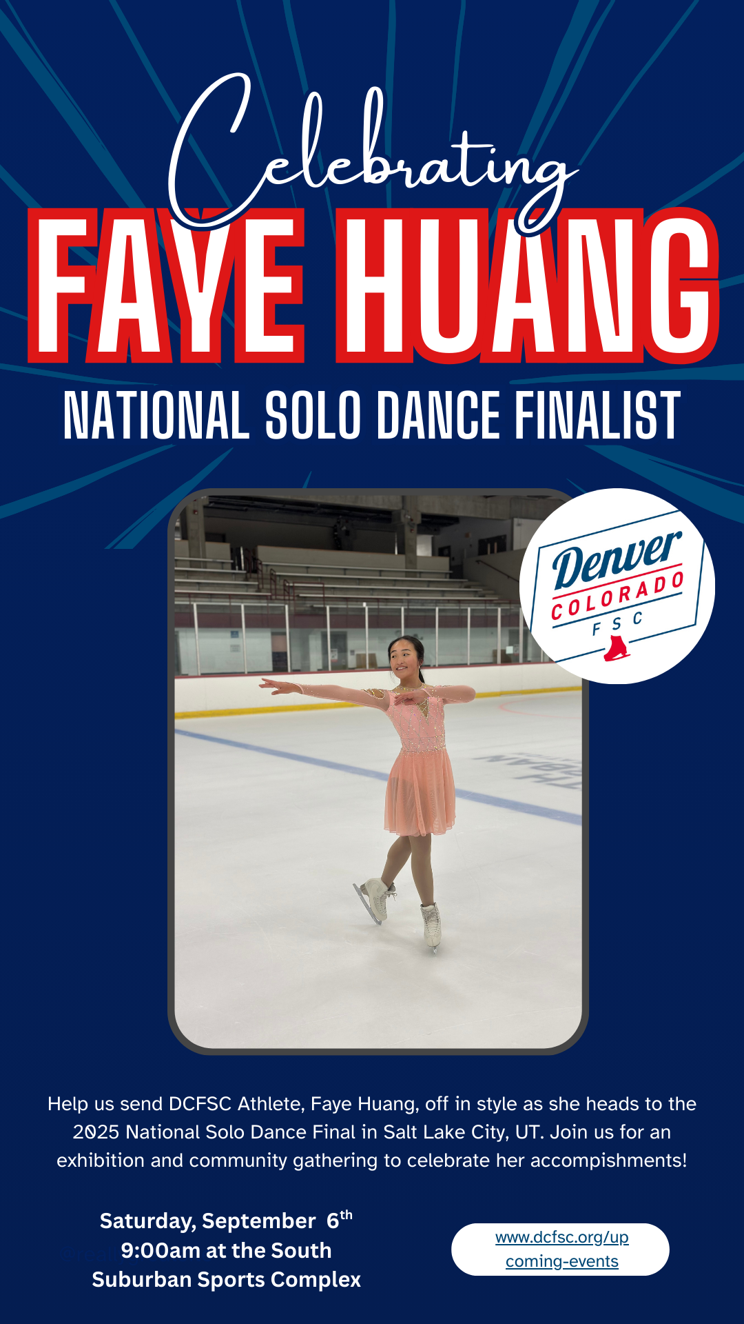 Send-Off Celebration: Faye Huang, National Solo Dance Finals — Denver ...