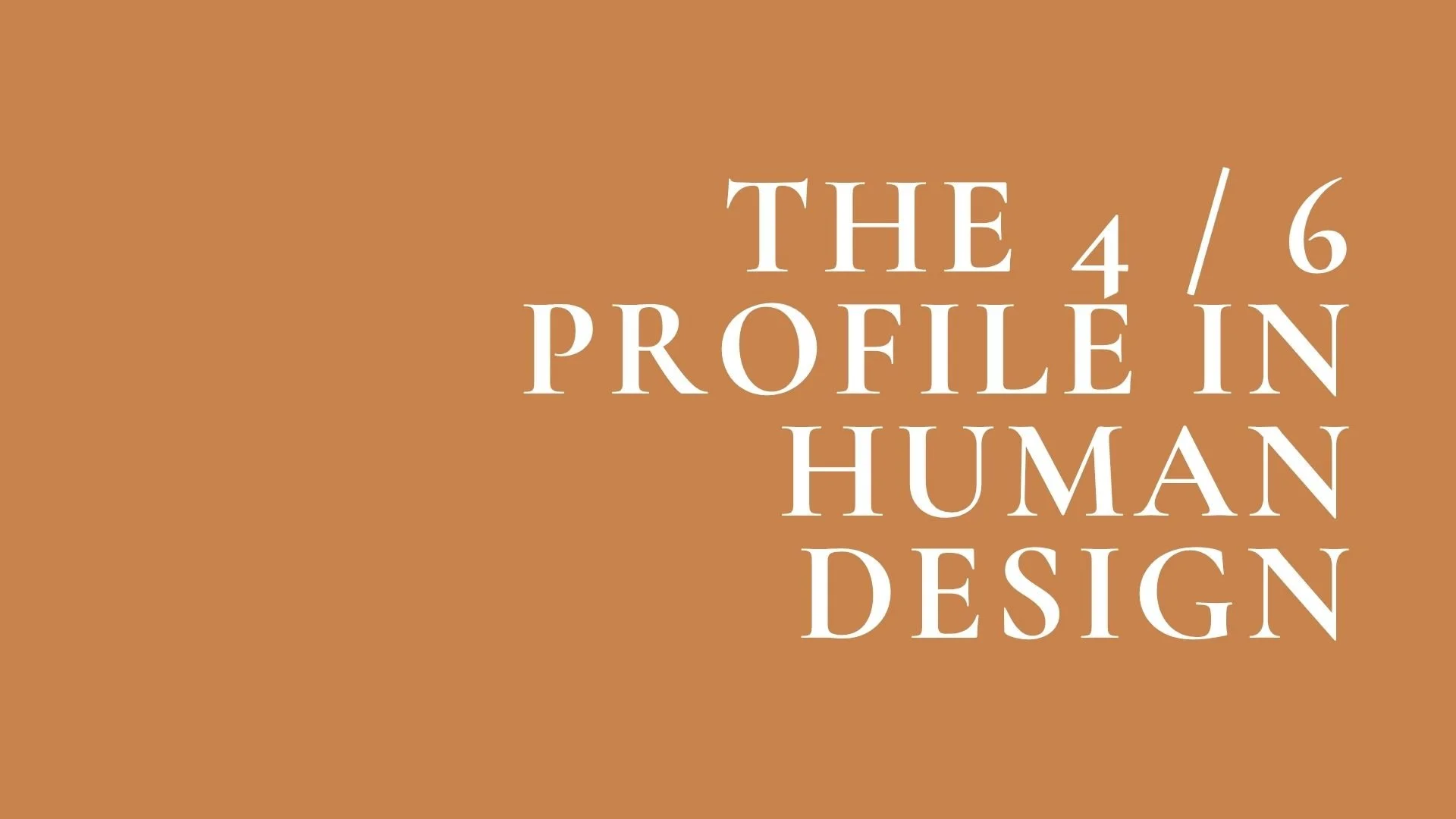 4/6 Profile Human Design | How to work with your profile lines and ...