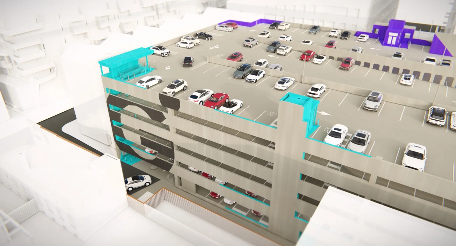 Gravity Garage Wayfinding Study — Augment Architecture & Design | Aimed ...