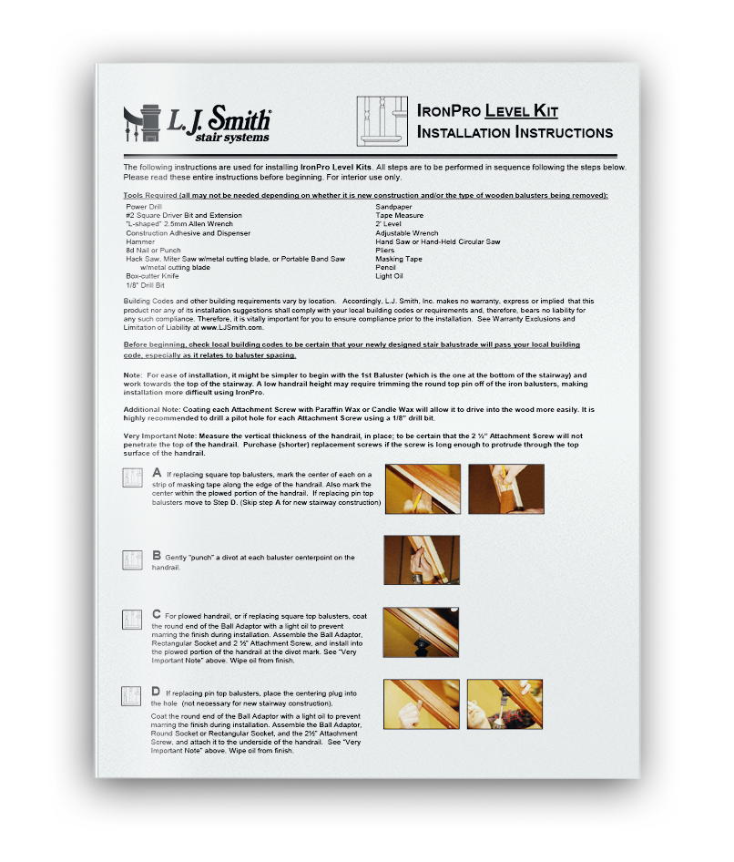 Installation Guides — L.J. Smith Stair Systems