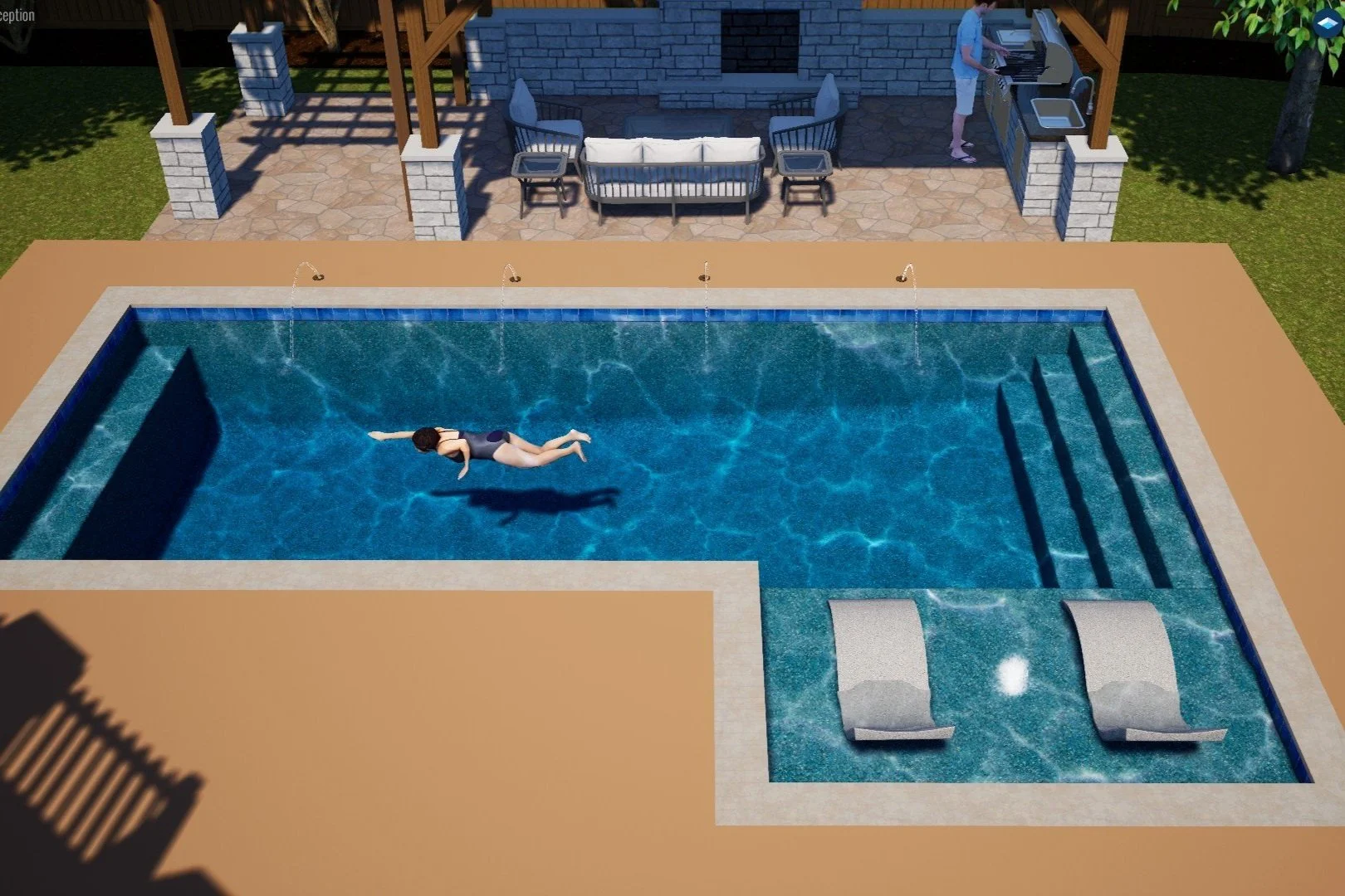 Custom Pool & Spa — Canyon Oak Pools