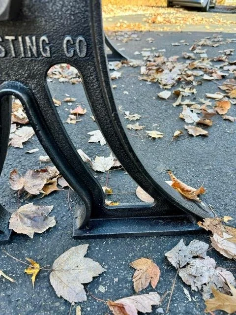 28" NEW THE X Dining table cast iron base — JCS Casting Company - Cast ...