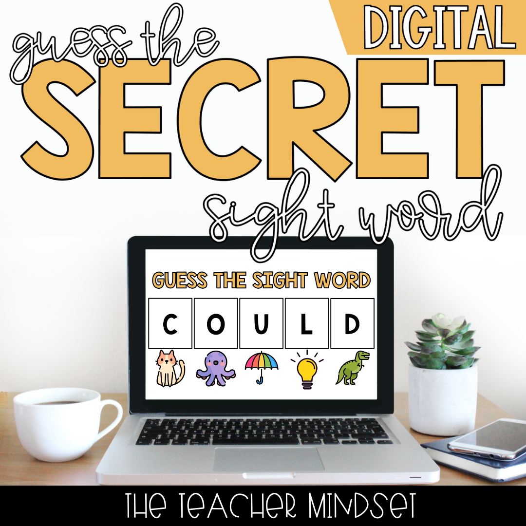 Guess the Secret Sight Words | Dolch Kindergarten List | PowerPoint ...