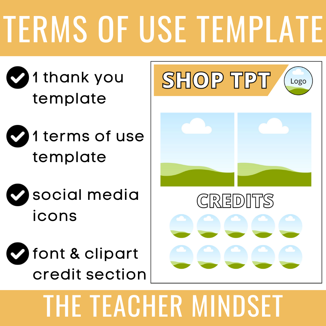 TPT Seller Cover & Thumbnail Templates for Canva | The TEACHer Mindset