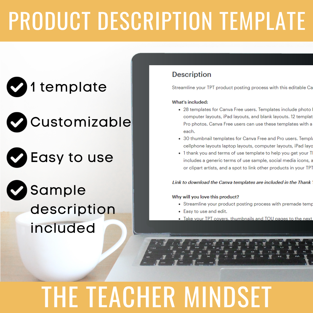 TPT Seller Templates Starter Pack | Growing Bundle | The TEACHer Mindset