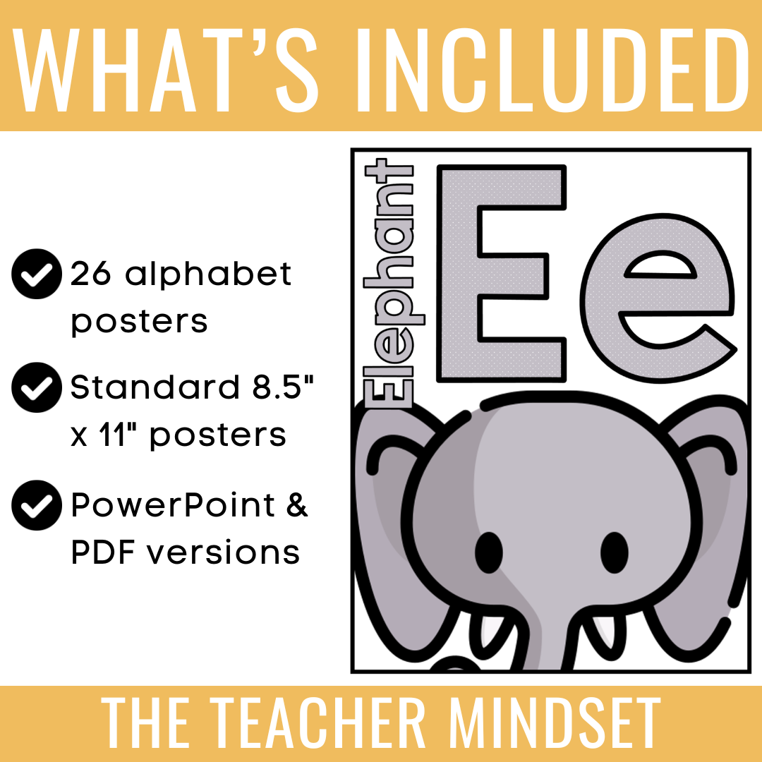 Printable Alphabet Posters | Letters A to Z | Low Prep | The TEACHer ...