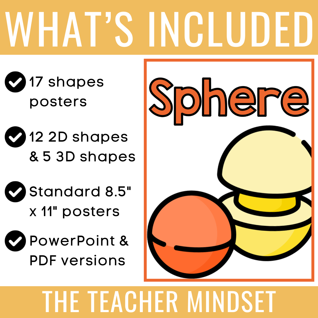 Printable Shapes Posters | 2d Shapes and 3d Shapes | Low Prep | The ...