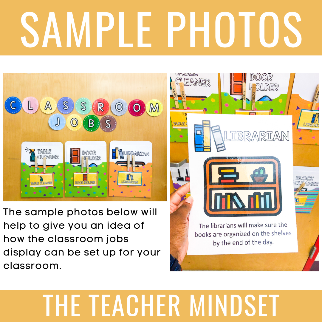 Classroom Jobs Display | Editable | Low Prep | The TEACHer Mindset