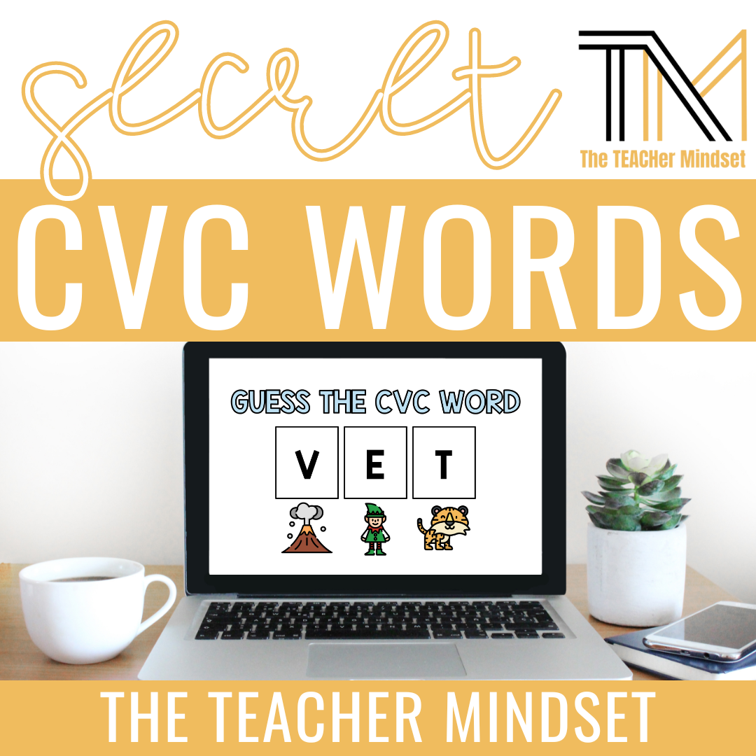 Secret CVC Words | Short E Word List | PowerPoint & Google Slides | The ...