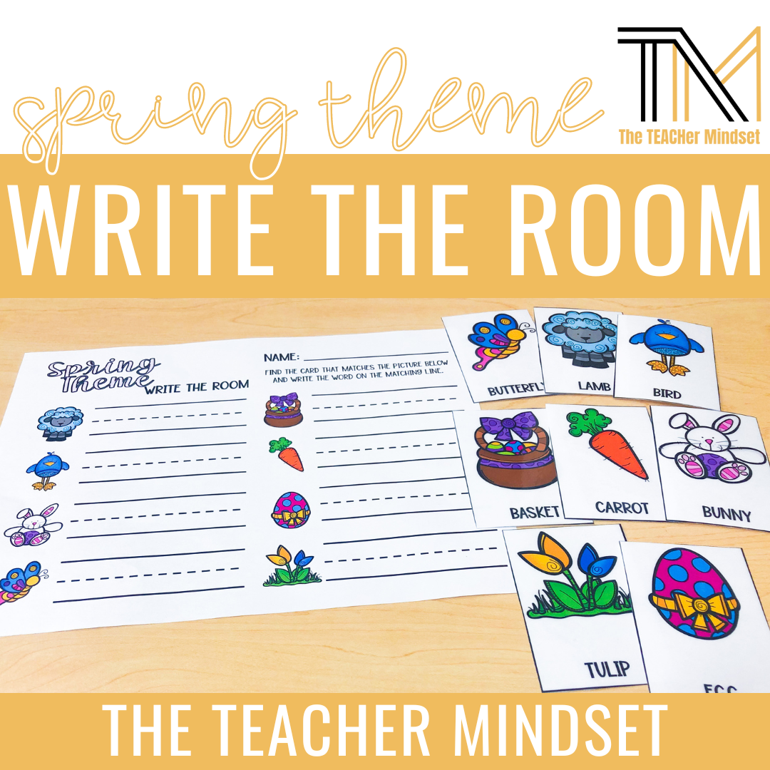 Write The Room | Spring Theme | Low Prep | The TEACHer Mindset