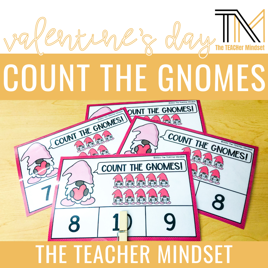 Count the Gnomes Number Sense Games | Valentine's Day Theme | Digital ...