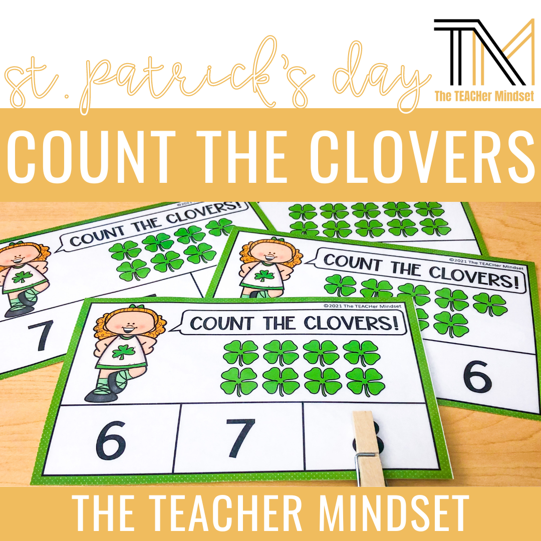Count the Clover Number Sense Games | St. Patrick's Day Theme | Digital ...