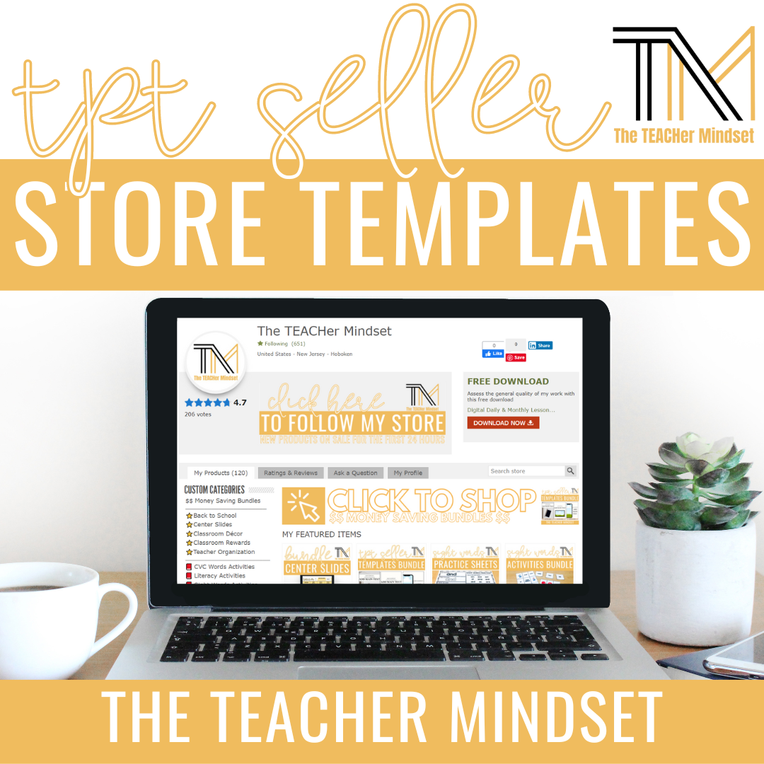 TPT Seller Leaderboard Templates for Canva | The TEACHer Mindset