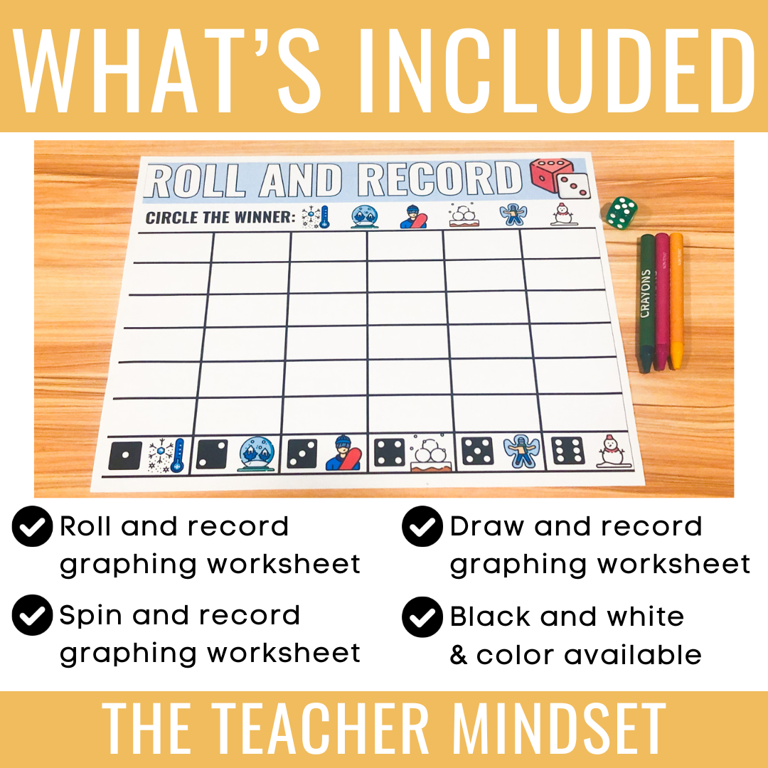 Graphing Worksheets | Winter Theme | No Prep/Print and Play | The ...